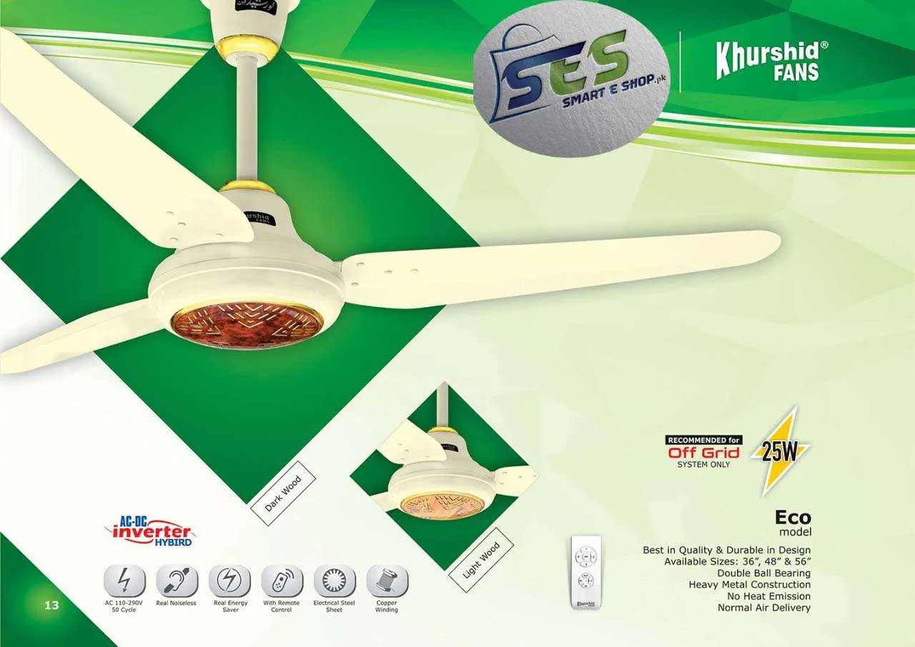 Khurshid AC/DC Inverter Hybrid 56″ Ceiling Fan - Karachi Electronics
